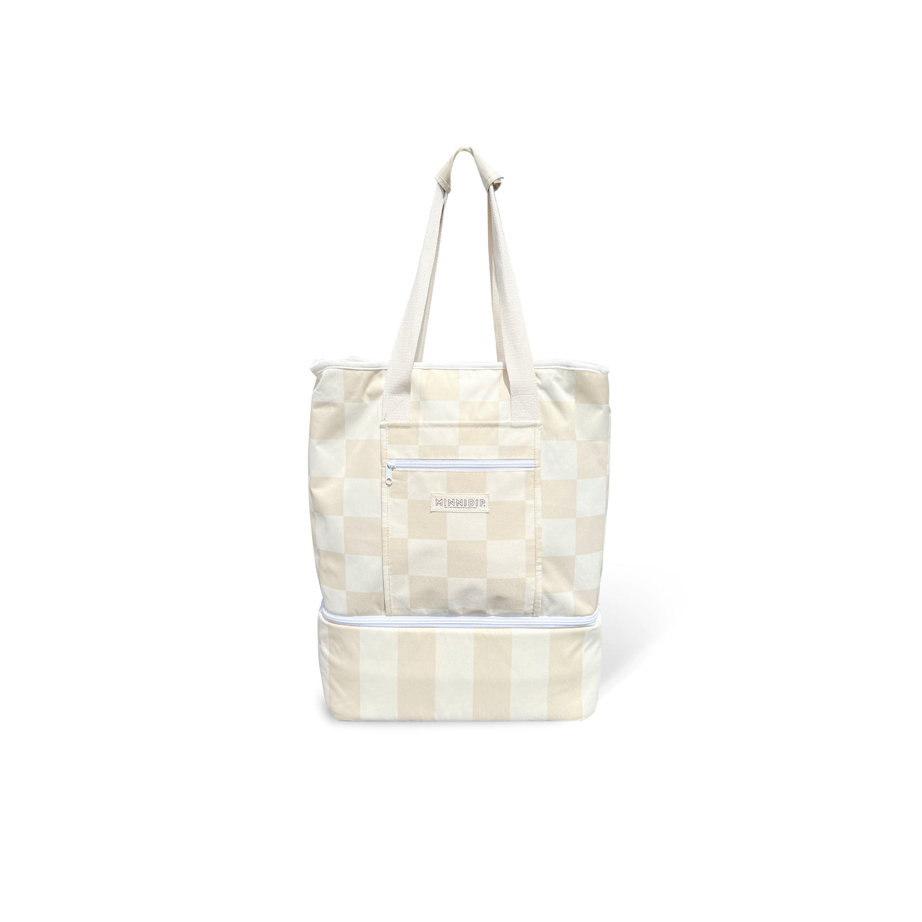 the CHECKER CABANA STRIPE Cooler Tote