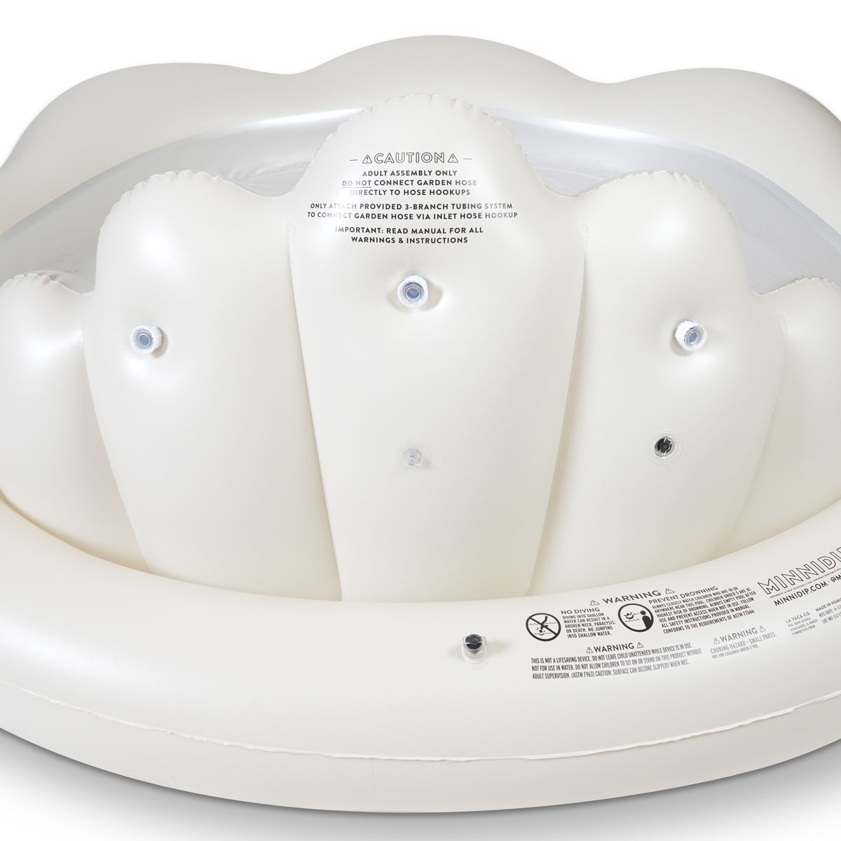 the COASTAL PEARL Seashell Fountain Pool