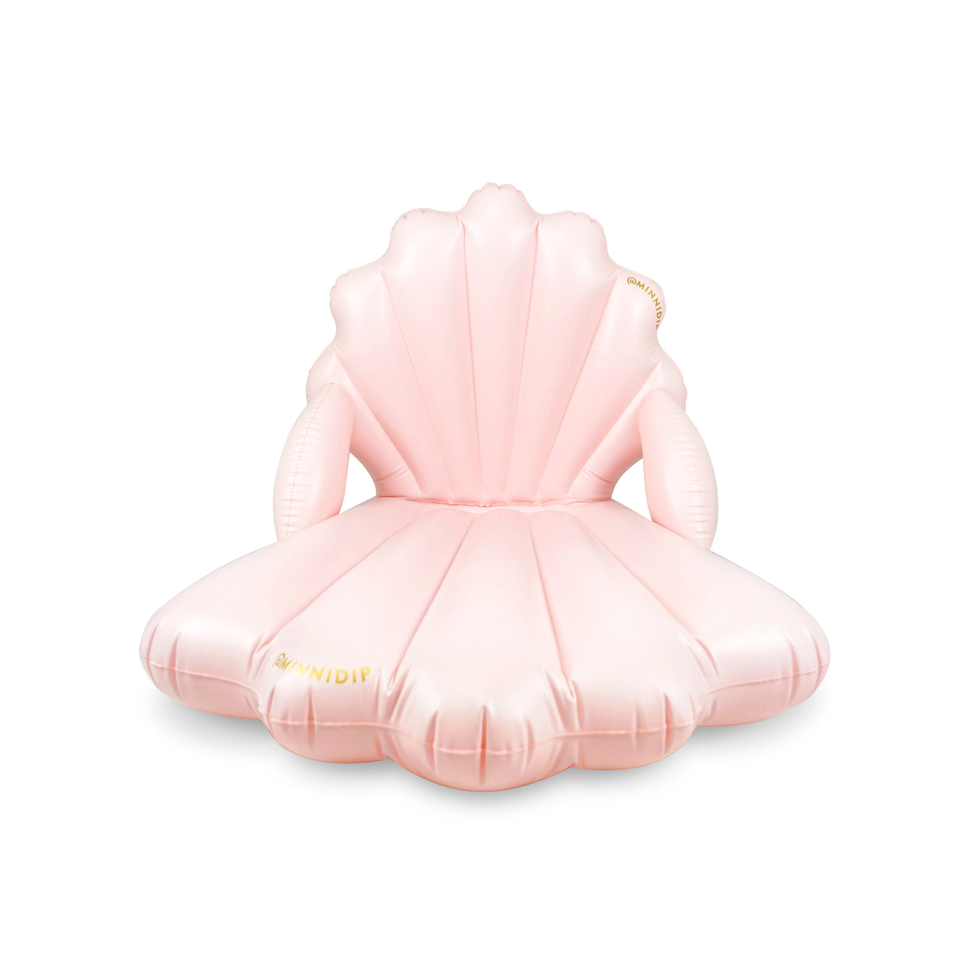 the BLUSH SHELL Luxe Inflatable Chaise Lounger